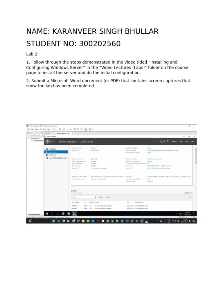LAB2 | PDF | Computers