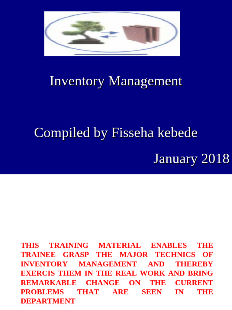 Inventory Management | PDF | Inventory | Standard Deviation