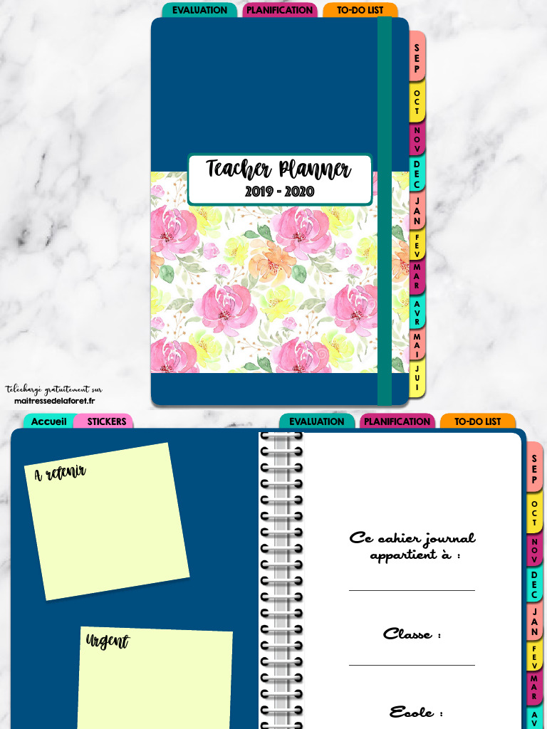 Agenda Enseignant 2019-2020 PDF | PDF