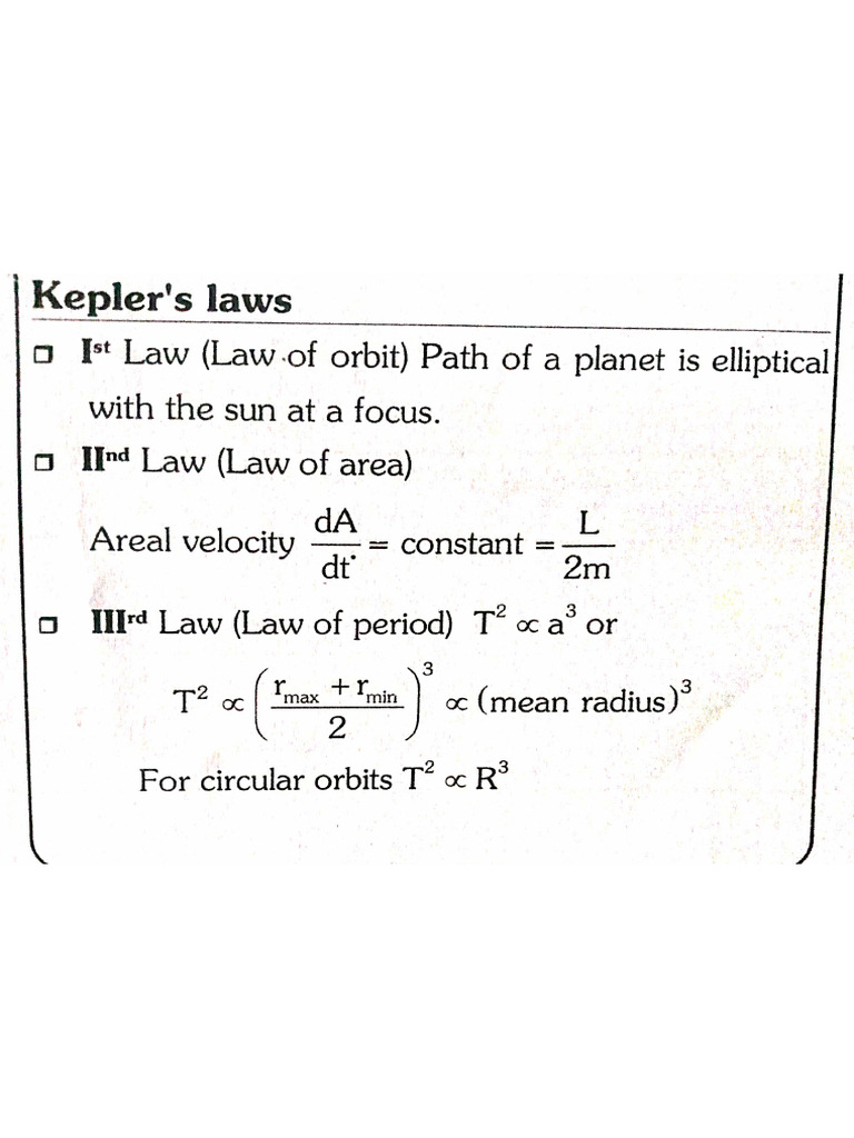 Keplers Law PDF | PDF