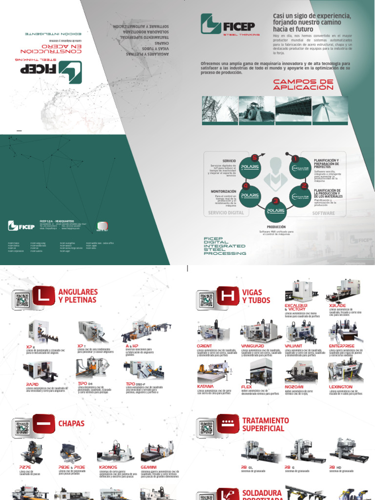 FICEP RangeP - Steel Construction - SMART EDITION - SPA - V01-24 | PDF | Perforar | Internet de ...