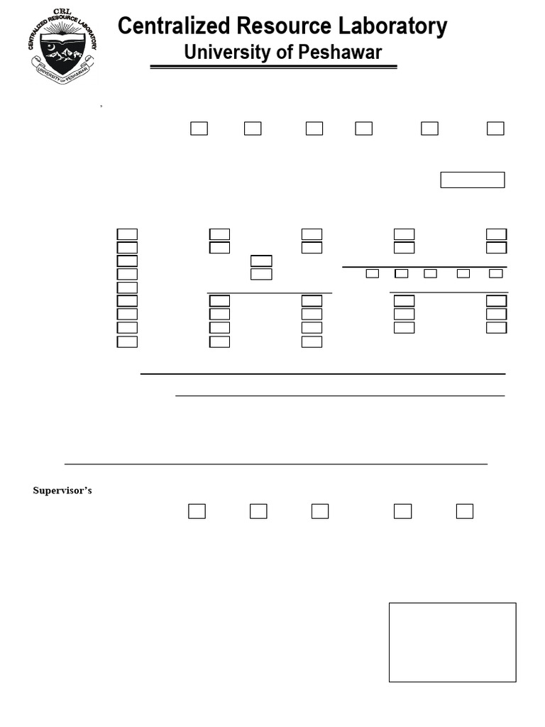 Analysis Requisition Form - CRL UoP | PDF | Molecular Physics ...