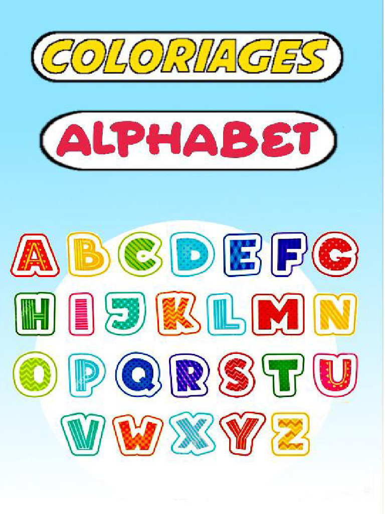 Coloriage Alphabet Maternelle PDF | PDF