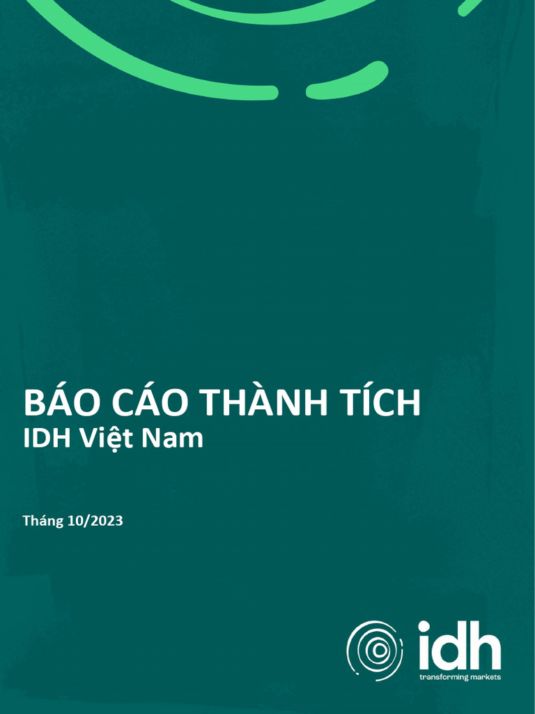 Báo cáo thành tích IDH Việt Nam - T10 2023 | PDF