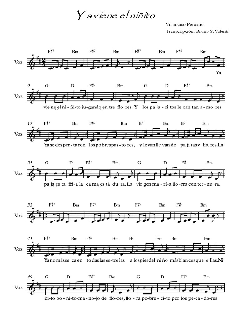 Ya viene el Niñito - | PDF