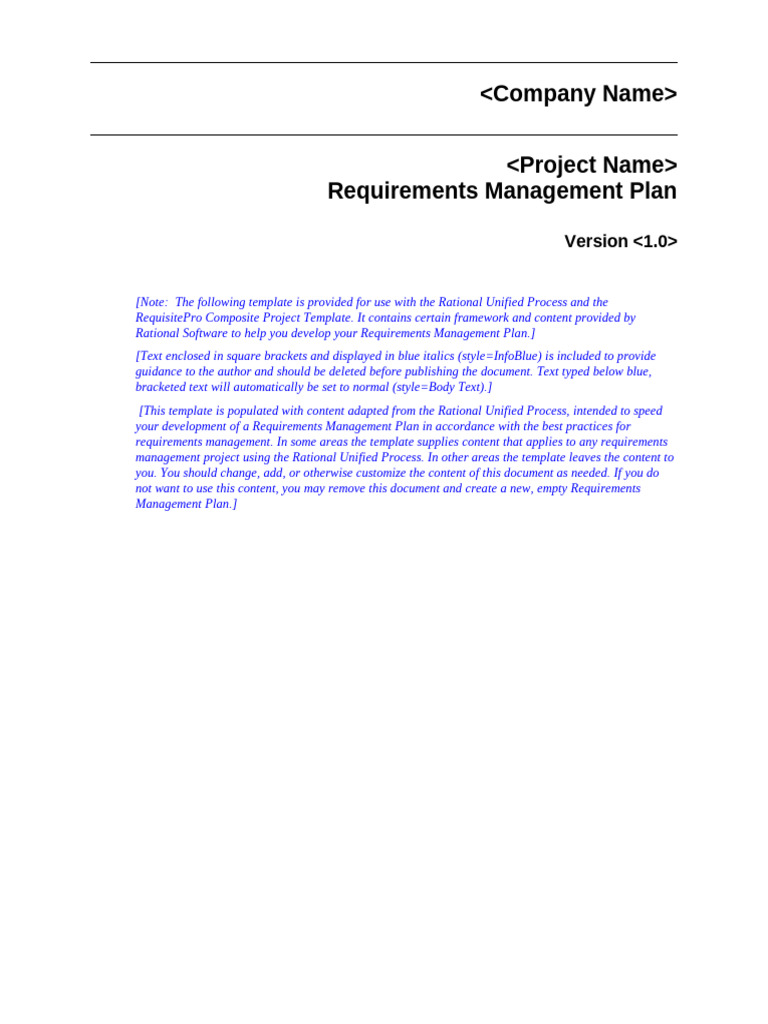 1.requirements Management Plan - RMP | PDF | Use Case | Quality Assurance