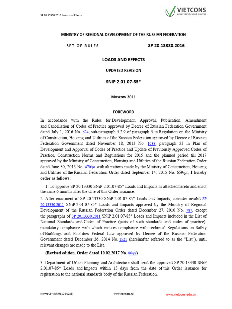 Snip 2.01.07-85 1 | PDF | Justice | Crime & Violence