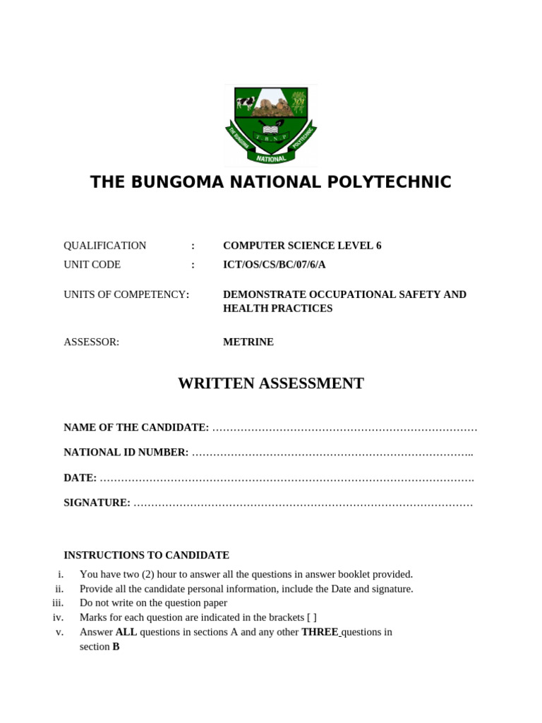 OSHA EXAM 3 | PDF | Occupational Safety And Health | Personal ...