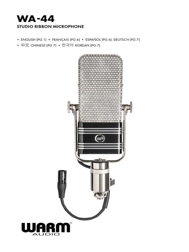 WA44 UserManual Web | PDF | Microphone | Sound