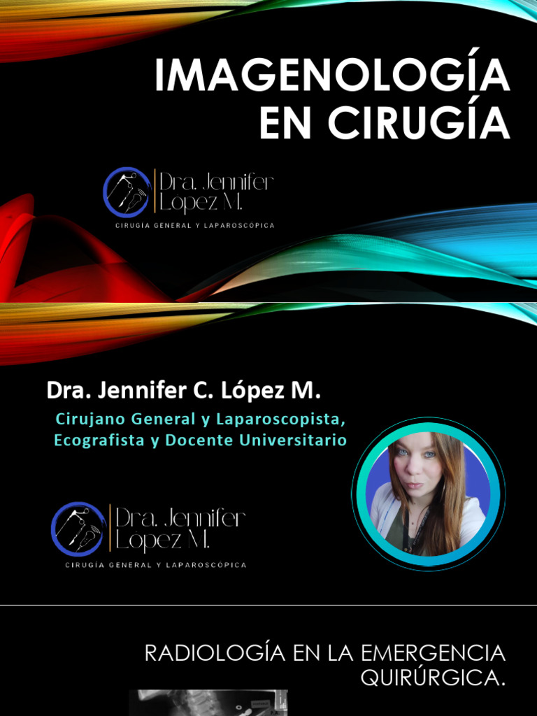 Imagenologia en Cirugia Dra Lopez 2024 | PDF | Ultrasonido médico | Ultrasonido