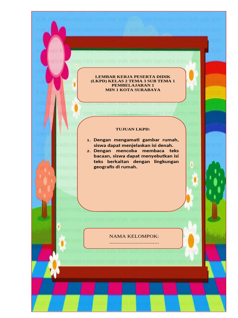 LKPD Denah Rumah Kelas 2 SD | PDF
