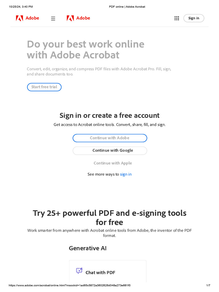 PDF Online - Adobe Acrobat | PDF | Application Software | Computing