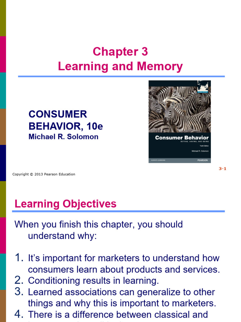 Solomon - cb10 - ppt03GE S4 Learning and Memory | PDF | Classical Conditioning | Learning