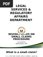 Small Claims Courts Act | PDF | Witness | Judgment (Law)