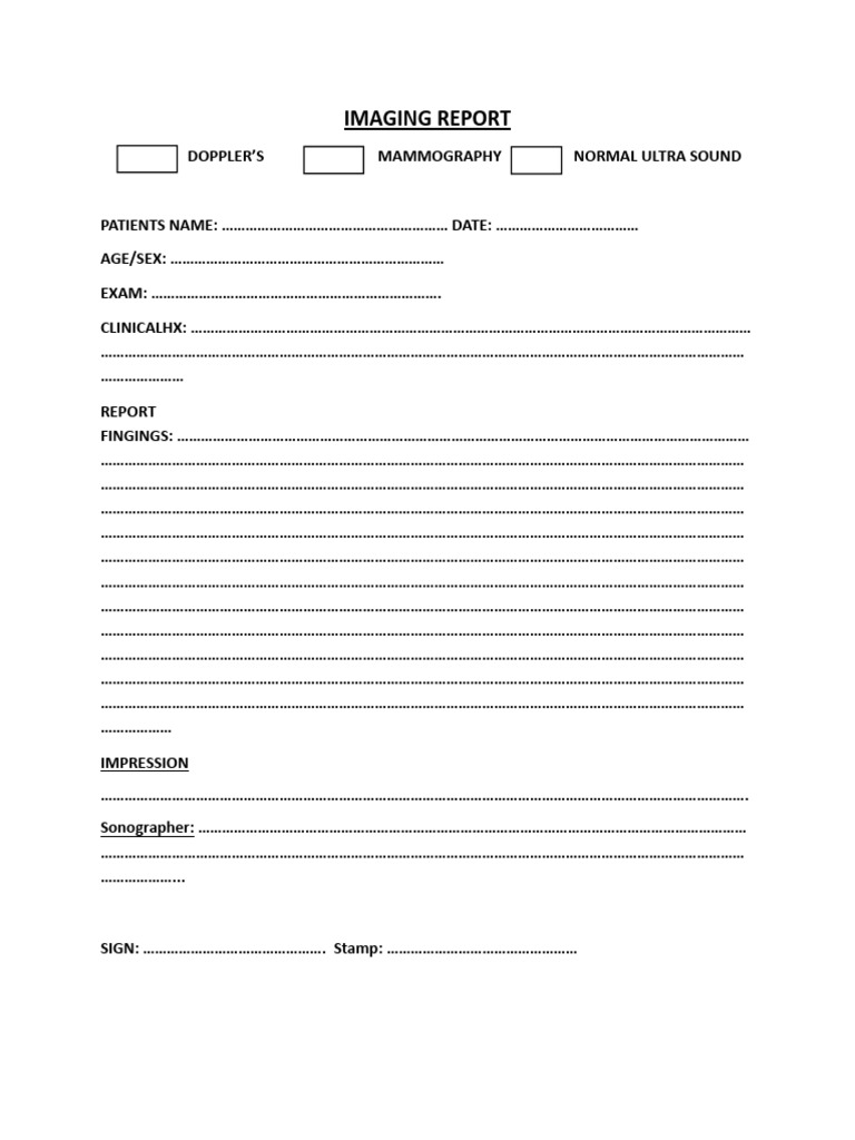 IMAGING REPORT | PDF