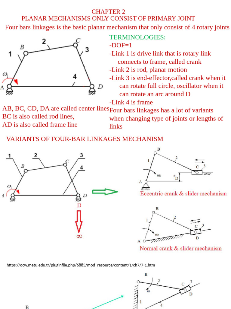 Chapter 2 Planar Mechanisms | PDF | Euclidean Geometry | Physics