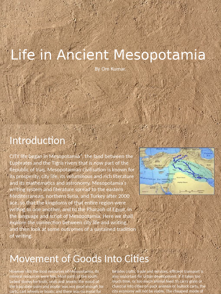 Life in Ancient MesopotamiaPPT | PDF | Mesopotamia | Deities