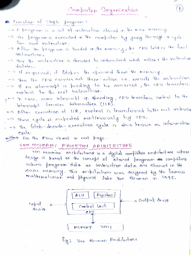 Computer Organization Notes 1 | PDF