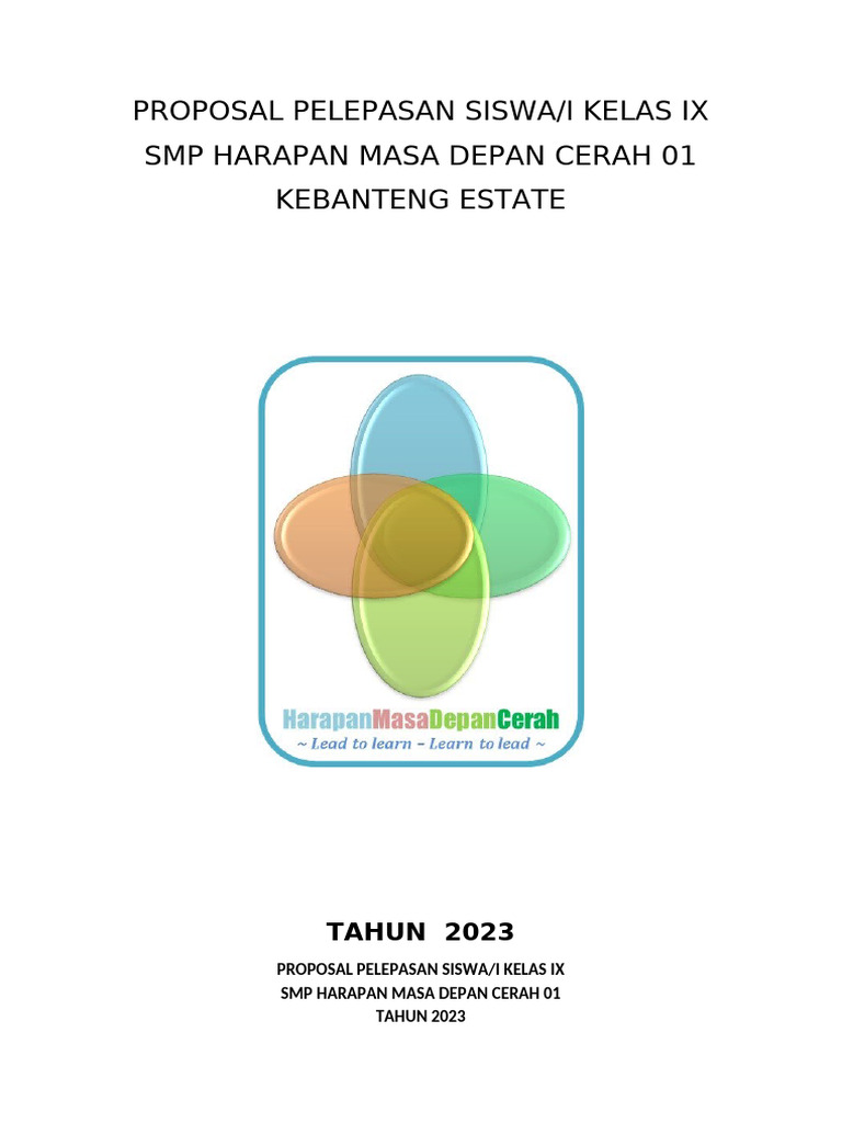 Proposal Pelepasan Siswa Kelas IX SMP HMDC | PDF