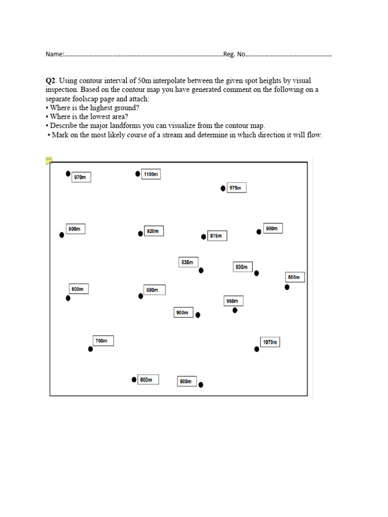 NGE102 Contour Generation Exercise - Docx - 123359 | PDF | History