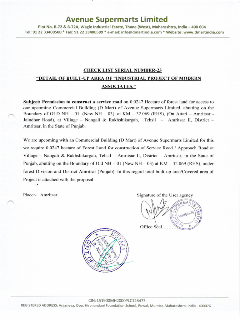 Check List Serial Number - 23 | PDF