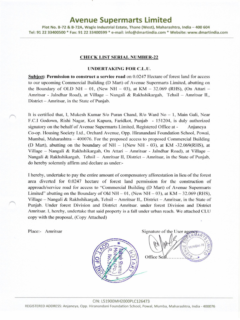 Check List Serial Number - 22 | PDF