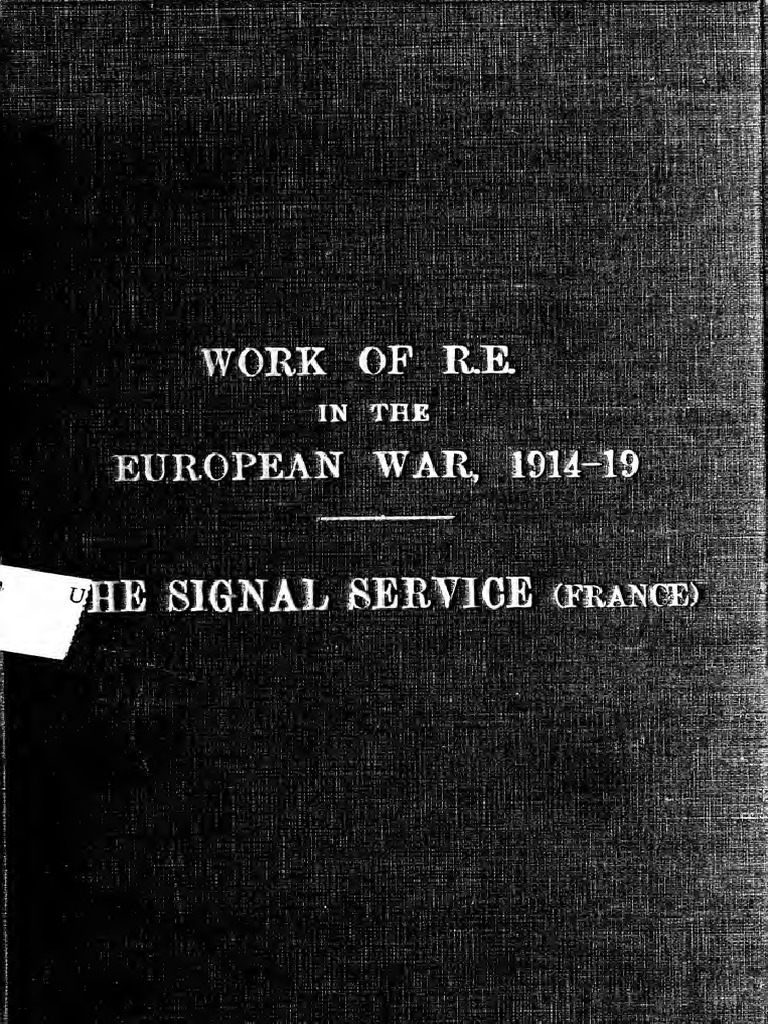 Royal Engineers Signal Service History | PDF | History