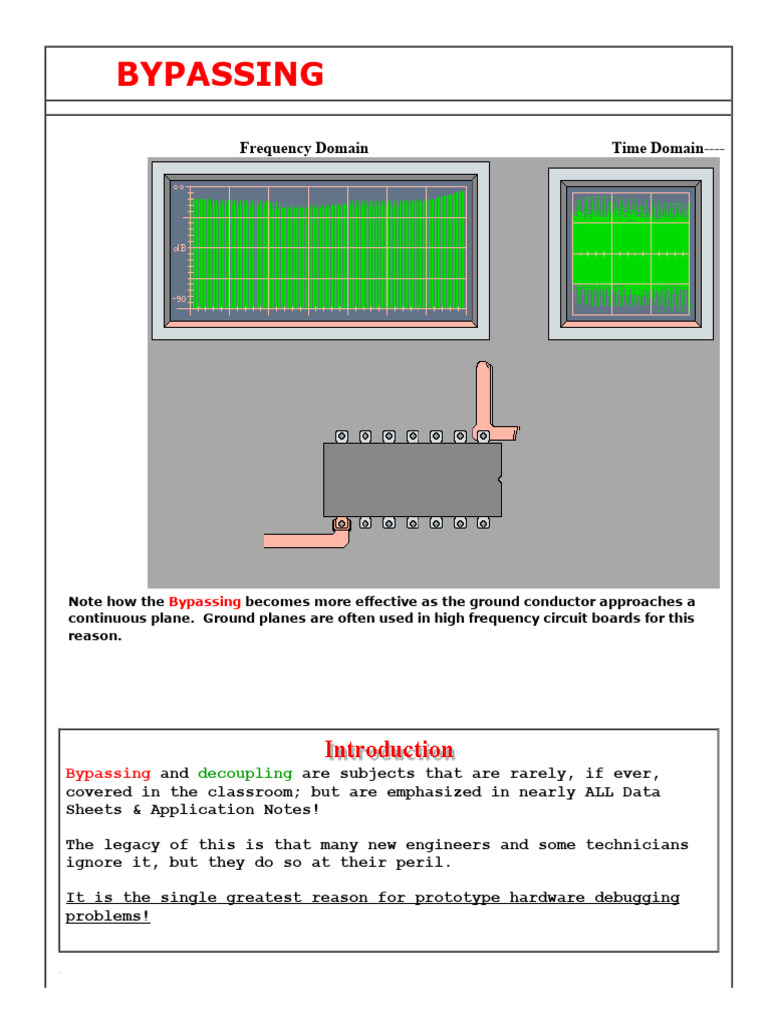 Bypassing Capacitor-Tutorial | PDF | Electrical Impedance | Capacitor