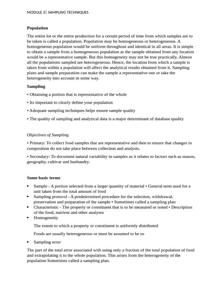 Sampling Techniques Pdf Sampling Statistics Mixture
