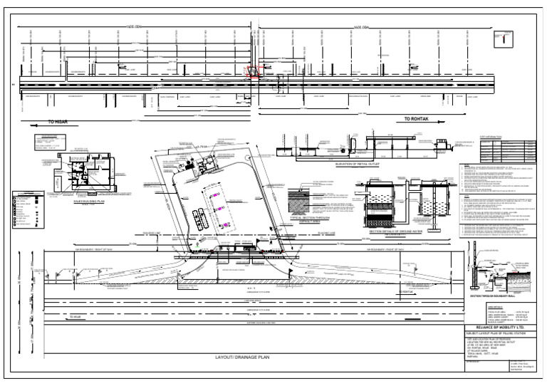Layout Plan for Fuel Station on NH-9 | PDF
