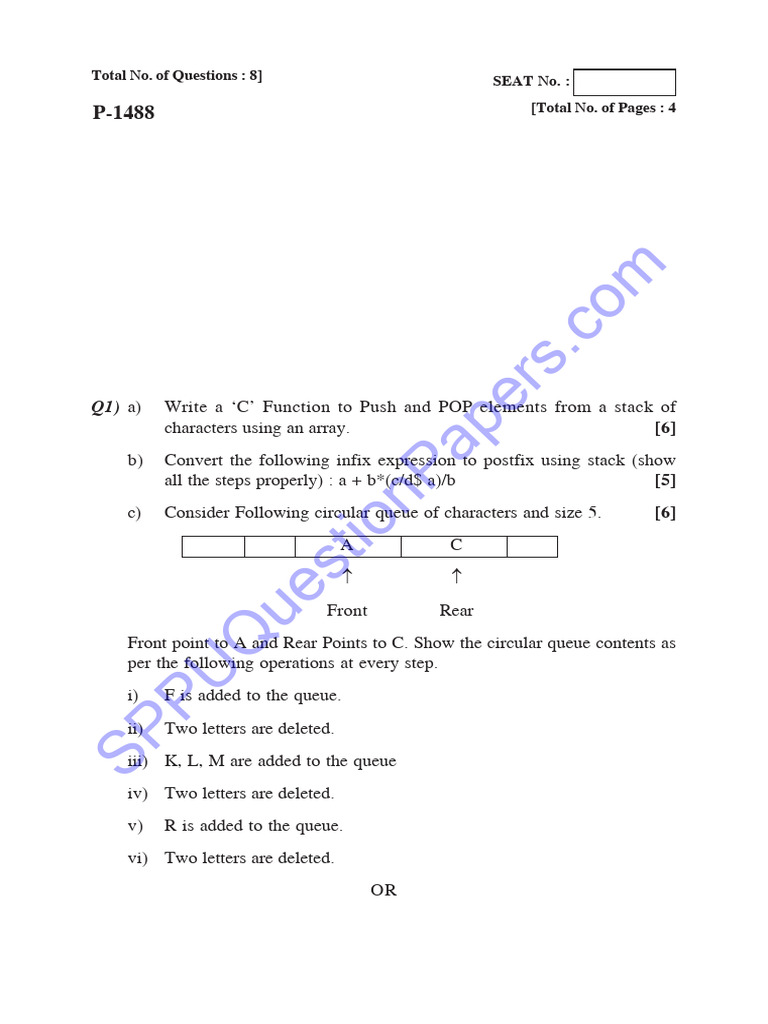 Data Structure Pdf Algorithms And Data Structures Theoretical Computer Science