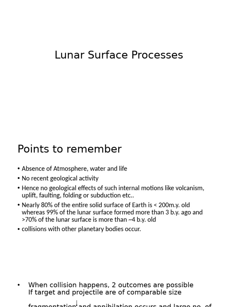 Lunar Impact Crater Formation | PDF | Impact Crater | Moon