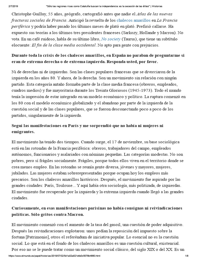 Christophe Guilly | PDF | Política del ala izquierda | Francia