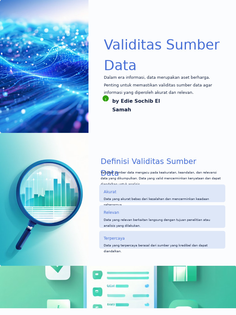 Berpikir Komputasional - Validitas Sumber Data - Informatika Kelas X | PDF | Komputer
