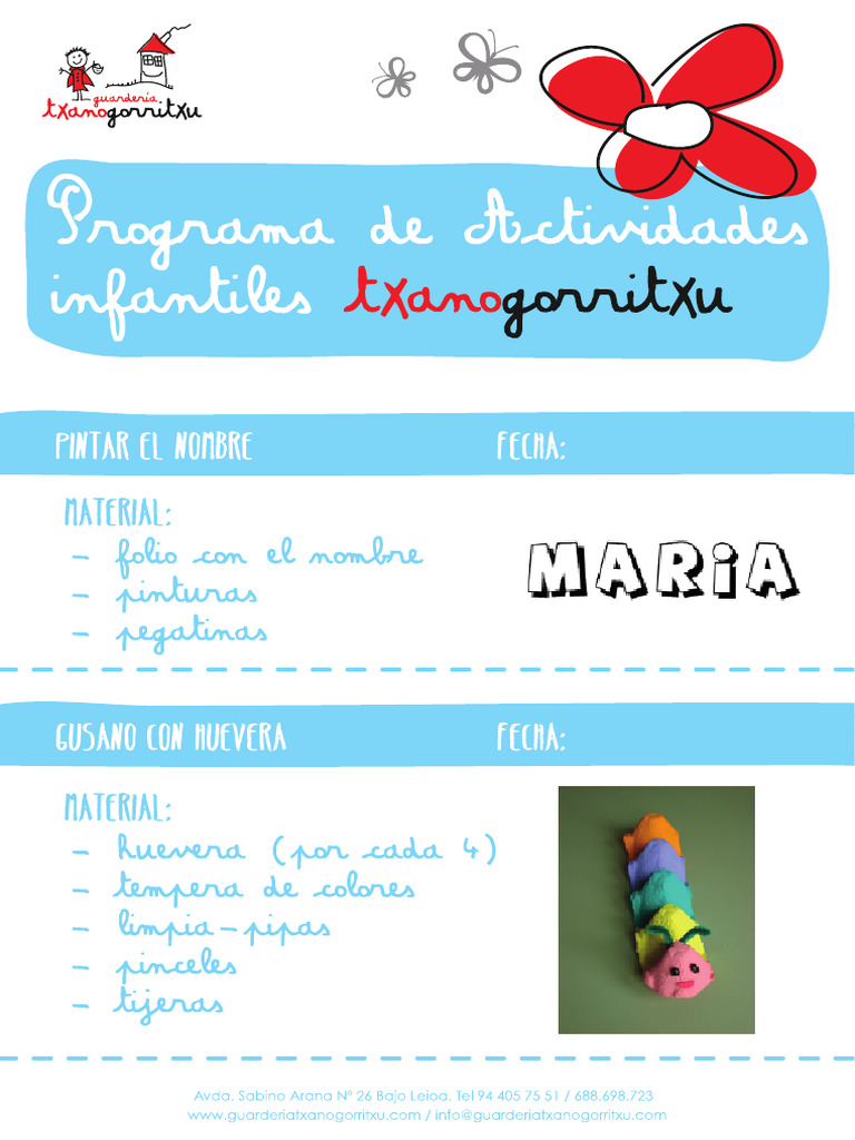 Programa Manualidades Infantiles | PDF