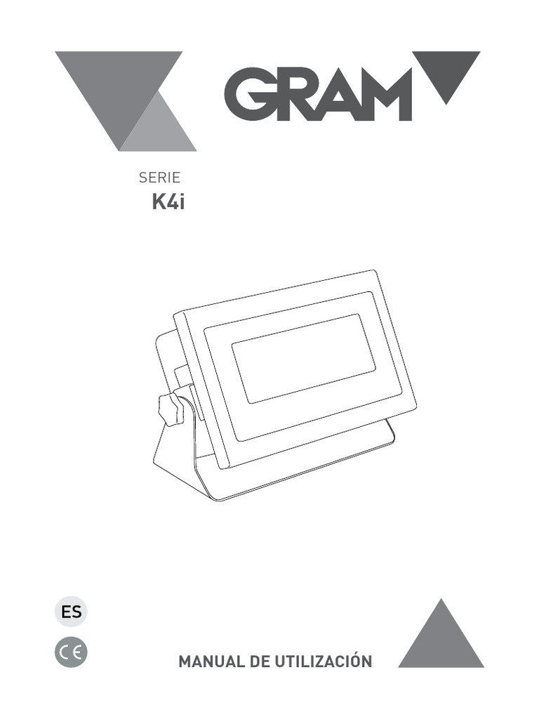Manual de Uso Balanza K4i | PDF | Balanza | Calibración