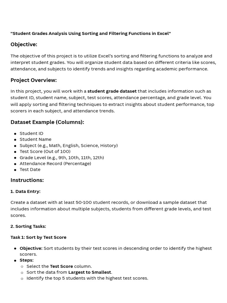Student Grades Analysis in Excel | PDF | Computers