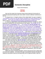 Domestic Discipline Contract Overview | PDF | Spanking | Punishments