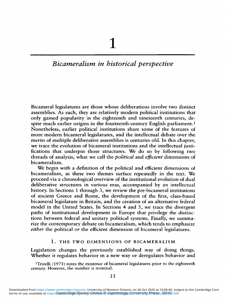 Evolution of Bicameralism Explained | PDF | Legislature | Government