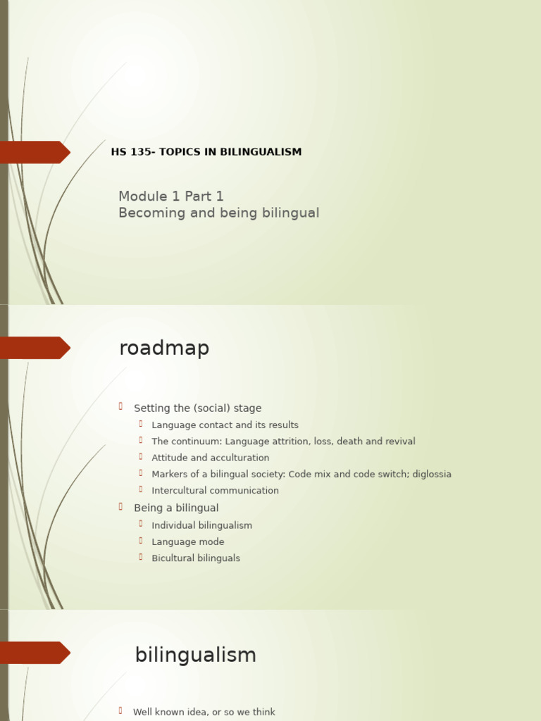 Module 1 | PDF | Multilingualism | Word