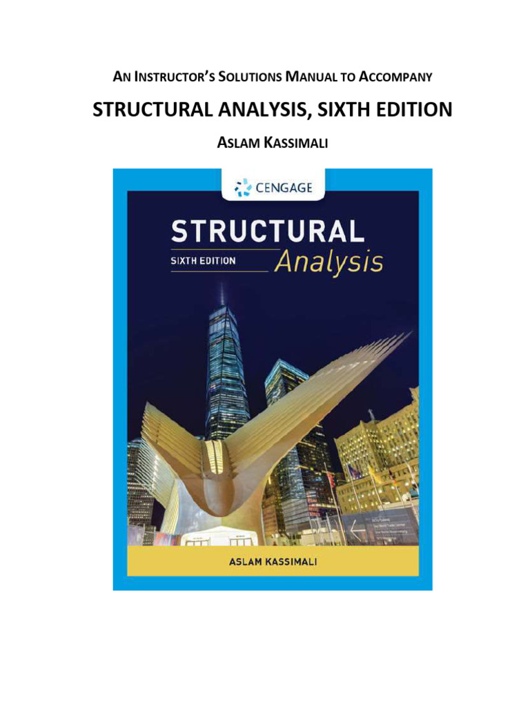Solutions For Exercises in Structural Analysis 6th Edition by Kassimali | PDF | Windward And ...