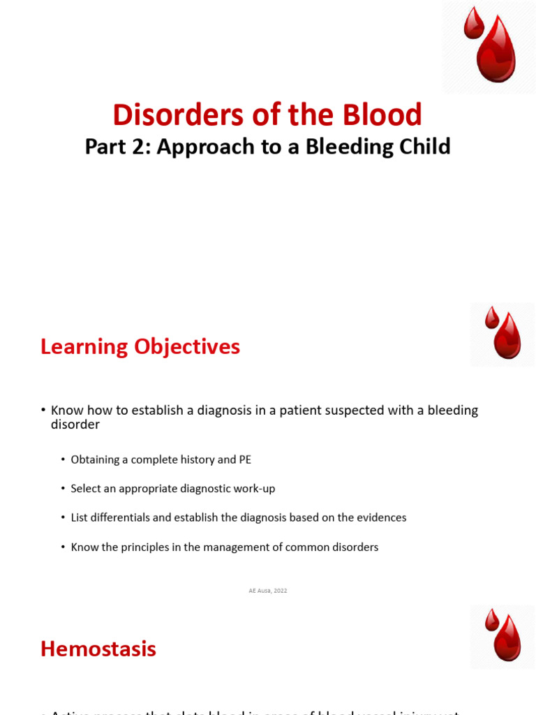 Diagnosing Bleeding Disorders in Children | PDF | Coagulation | Hemostasis