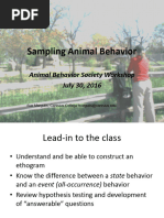 Focal Animal Sampling Methods Explained | PDF | Sampling (Statistics ...