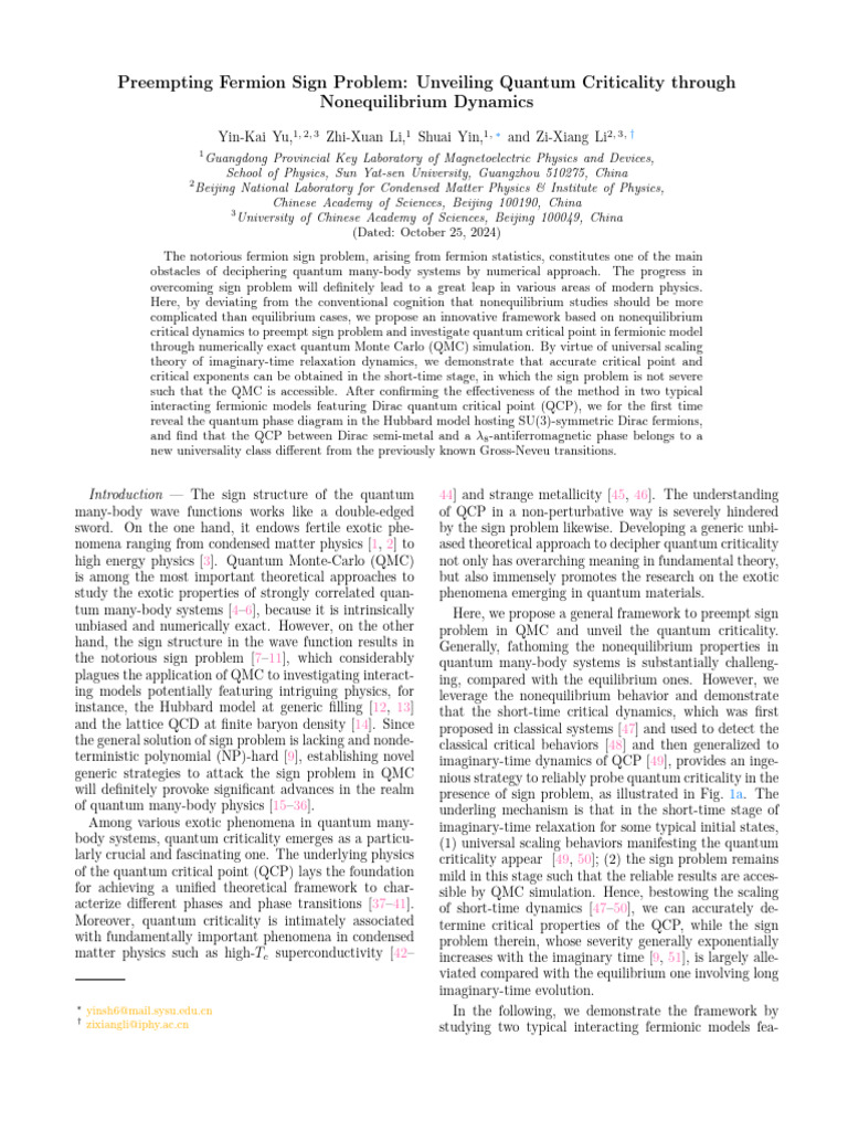 x Preempting Fermion Sign Problem | PDF | Physics | Mathematical Physics
