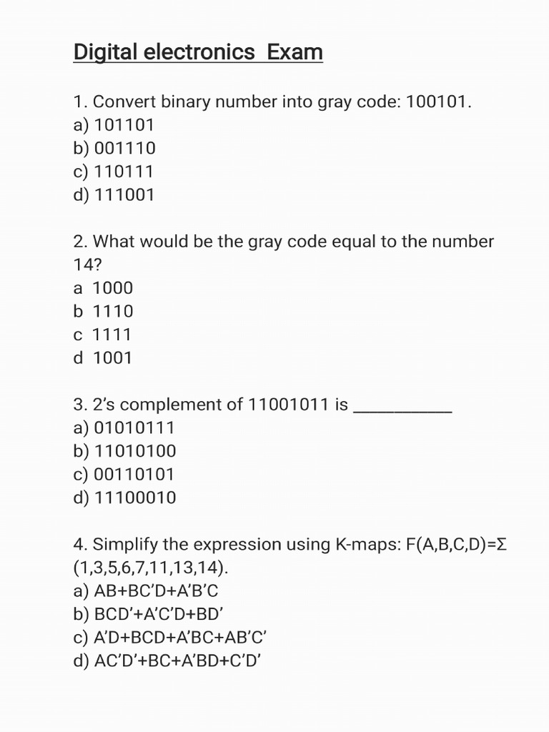 Digital Exam 2 | PDF