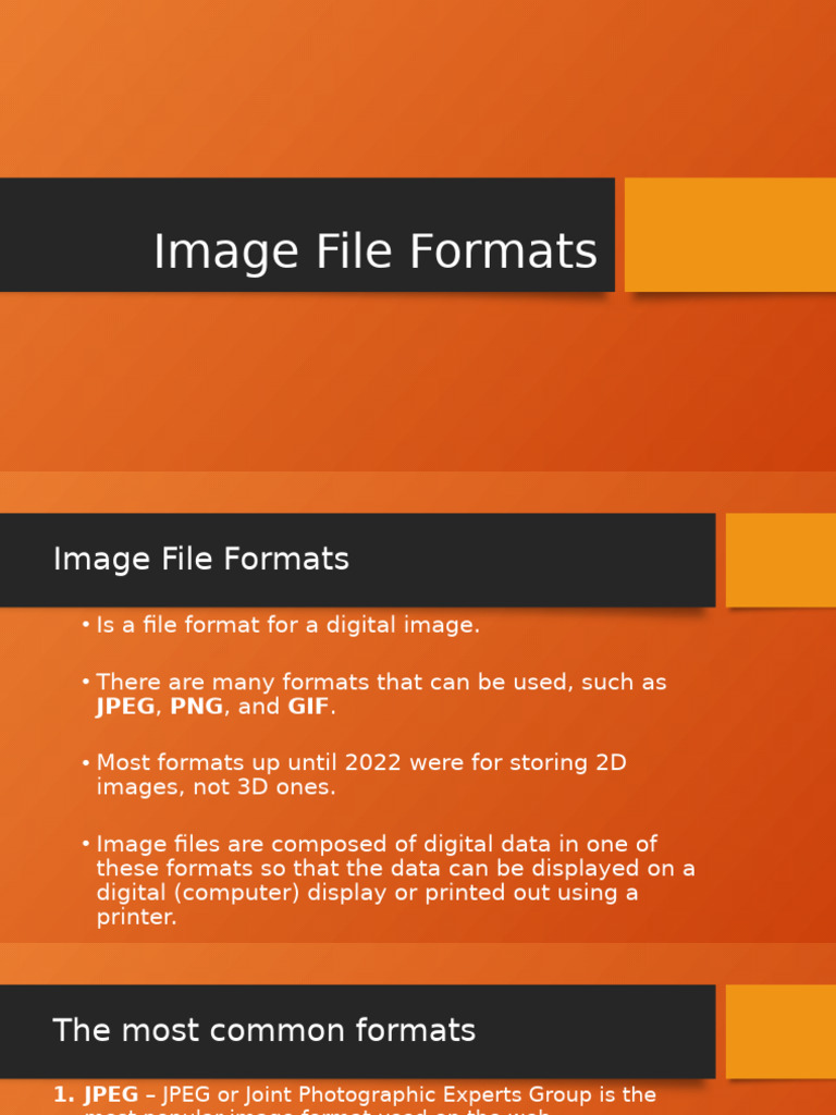 3.3 Image File Formats | PDF | Digital Signal Processing | Computer Vision