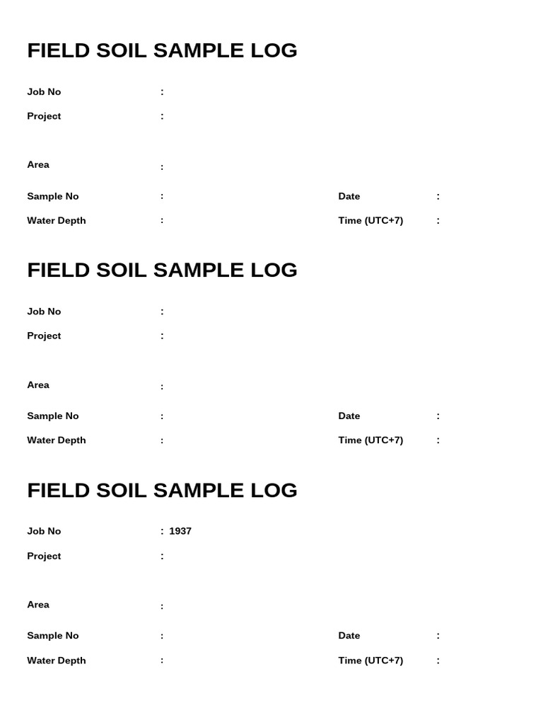Grab Sample Template | PDF