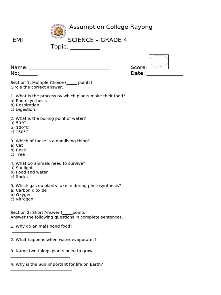 Grade 4 | PDF | Science & Mathematics