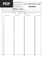 Ioqm Omr Sheet Full | PDF | Printing | Optical Character Recognition