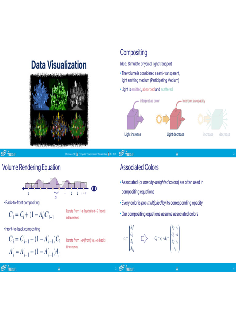IN4089 - Lecture 07 - Volume Visualization II1-Pdfjam | PDF | Visualization (Graphics ...